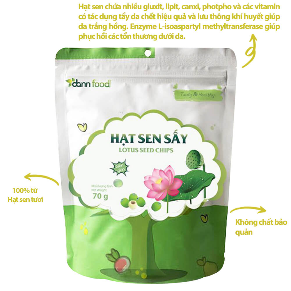 HẠT SEN SẤY 70G